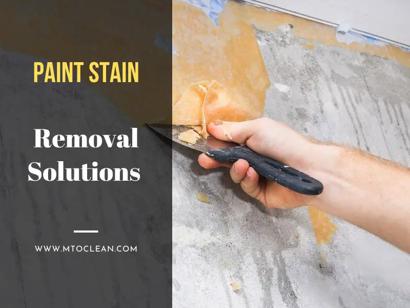 Paint Stain Removal Solutions - The Complete Guide